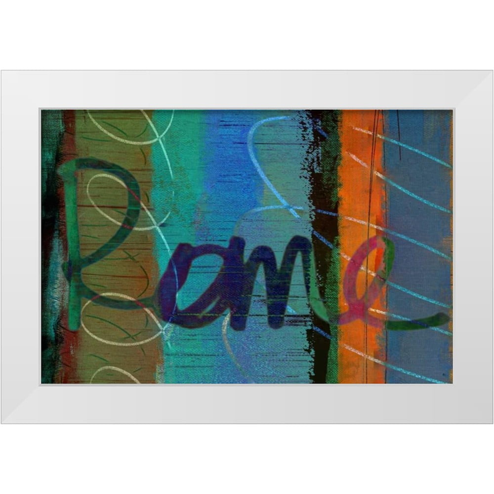 Jasper, Sisa 24x17 White Modern Wood Framed Museum Art Print Titled ...