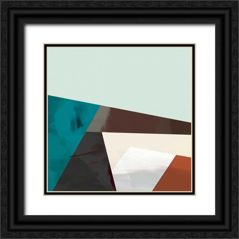 Jasper, Sisa 26x26 Black Ornate Wood Framed with Double Matting Museum ...