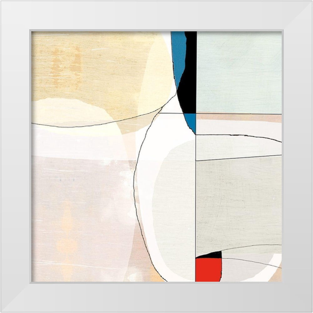 Jasper, Sisa 26x26 White Modern Wood Framed Museum Art Print Titled ...