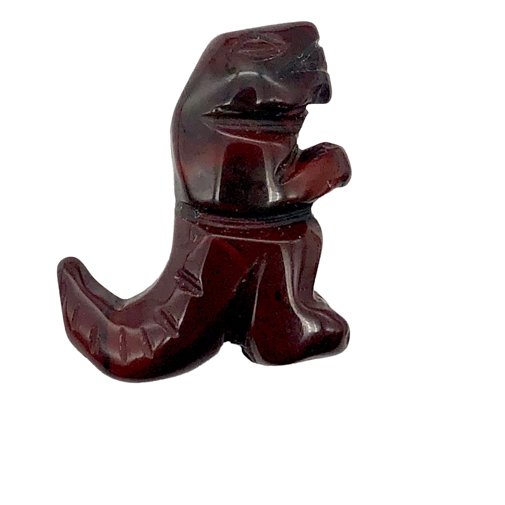 Jasper Tyrannosaurus Rex Animal Figurine/Worry | 21x18.5x8mm | Red | 1 ...