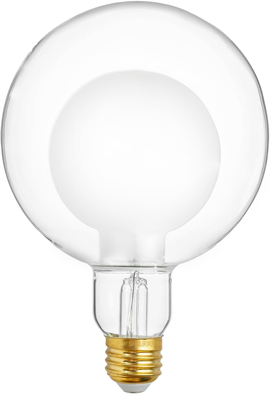 Jaspertronics™ G125 Decorative Dimmable Globe LED Edison Bulb 2700K ...