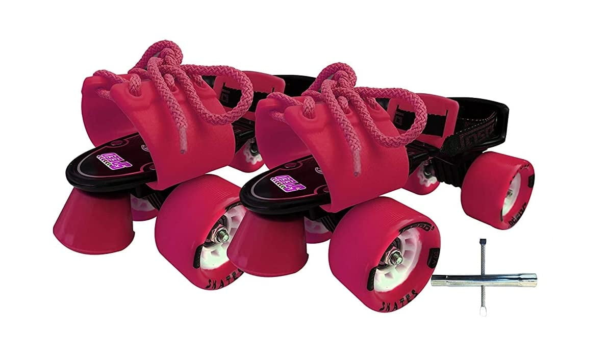 Jaspo G-force Adjustable Roller Skates (Pink, Senior (6-14 Years Age ...