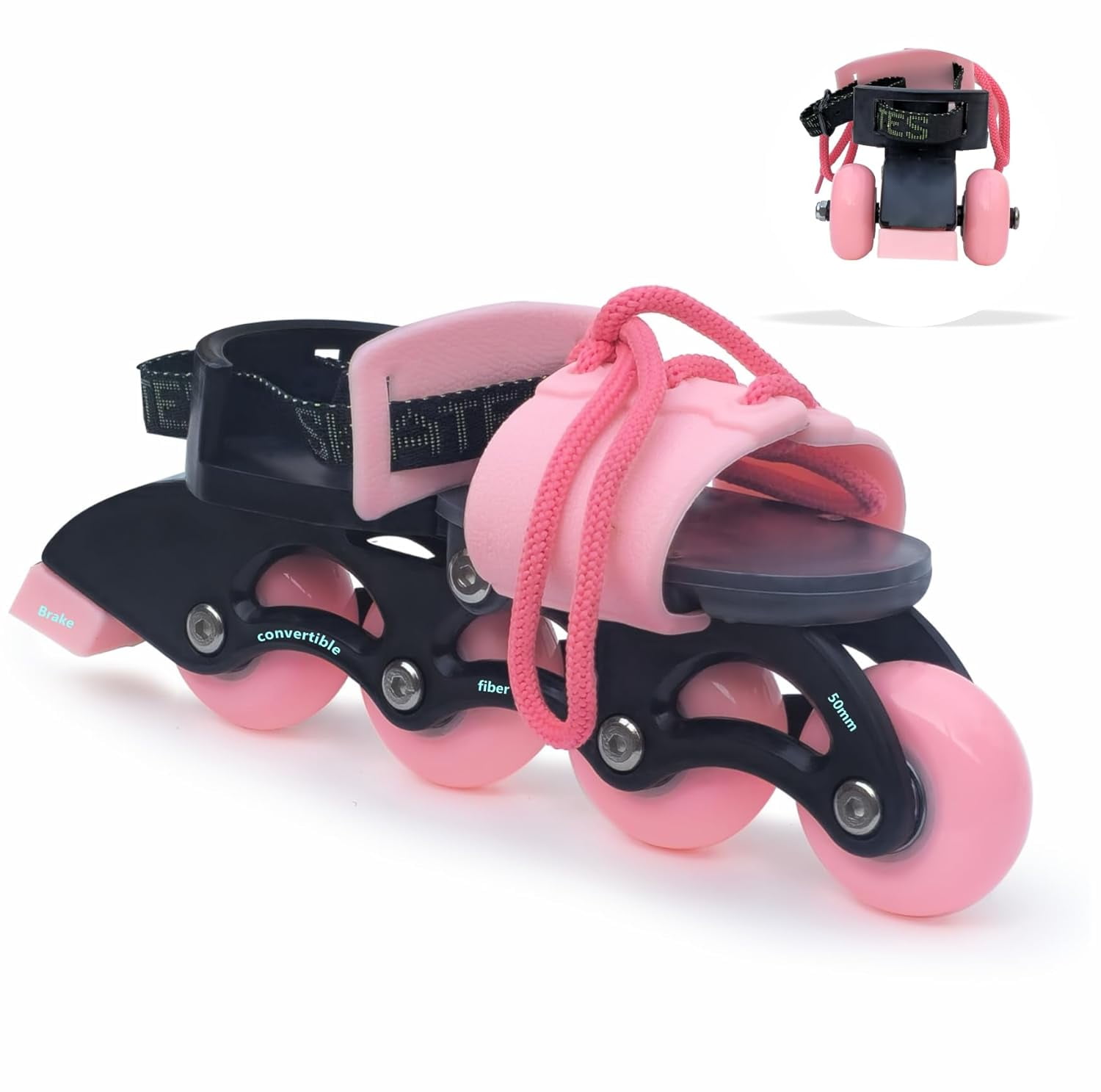 Jaspo Transformer Beginner Quad And Inline 2-in1 Roller Skates For Age ...