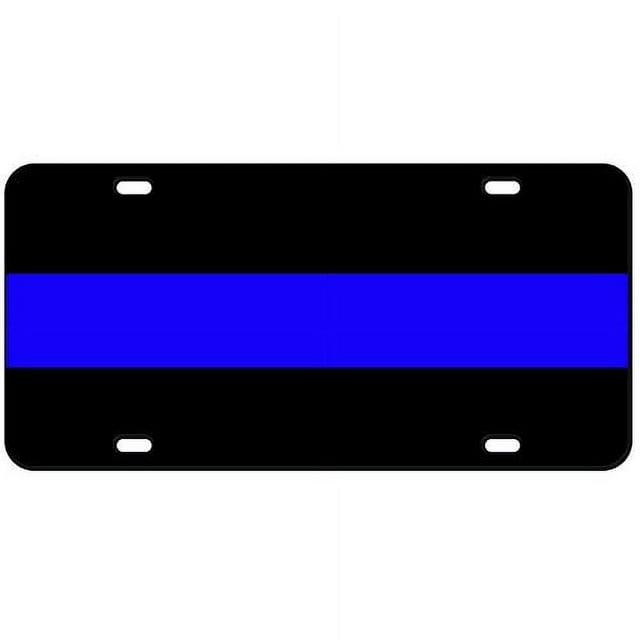 Jass Graphix 3D Heavy Duty Reflective Thin Blue Line License Plate ...