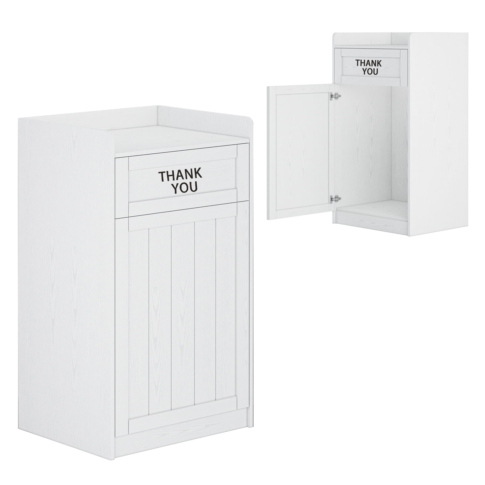 JassmiPkwy Restaurant Trash Can Cabinet - Commercial Trash Can 40 ...