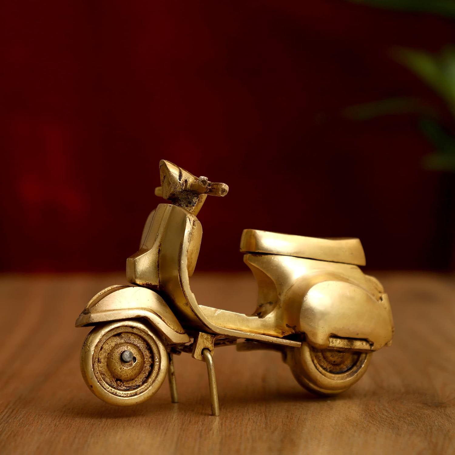Jaszz Art Brass Vintage Scooter Figurine Statue for Showpiece 14x6x10 ...