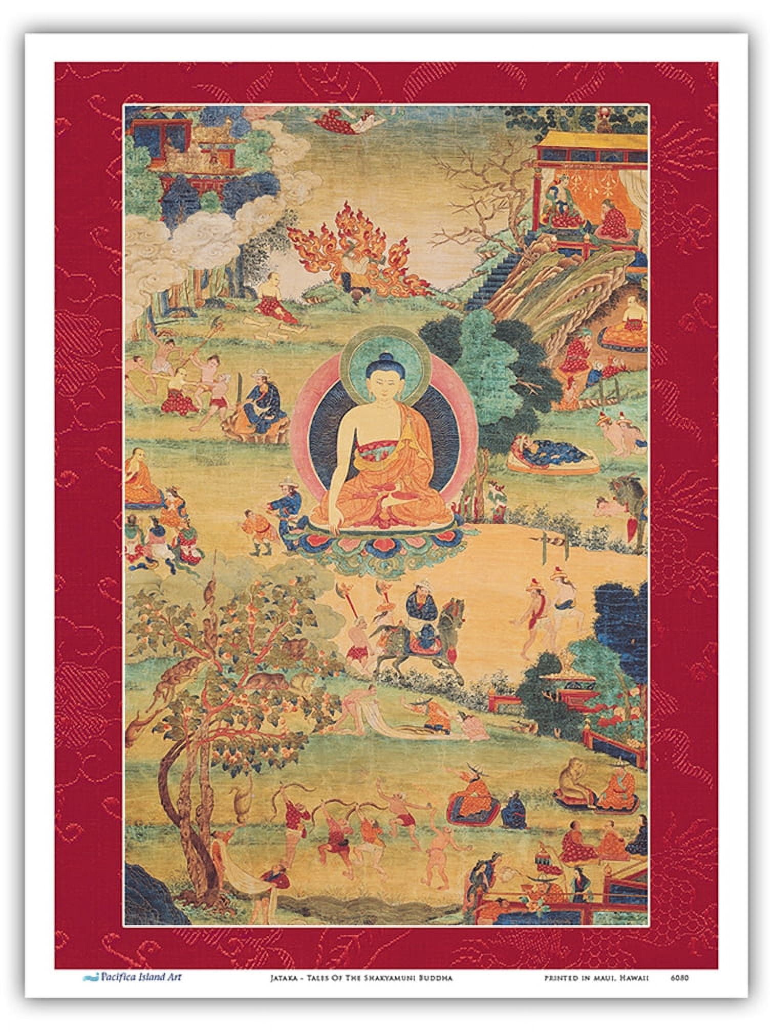 Jataka - Tales Of The Shakyamuni Buddha - Vintage Tibetan Thangka ...