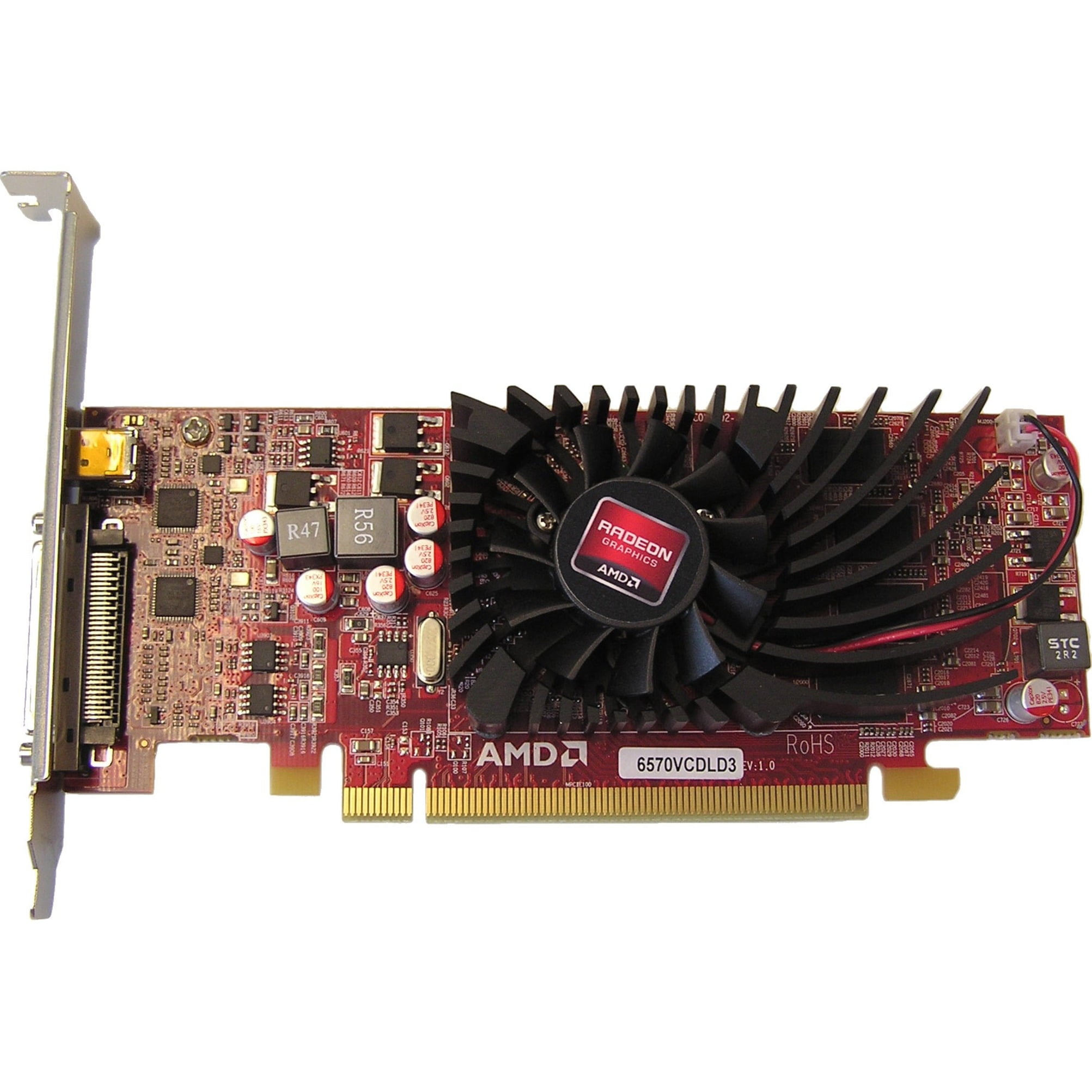 Jaton AMD Radeon HD 6570 Graphic Card, 1 GB DDR3 SDRAM, Low-profile ...