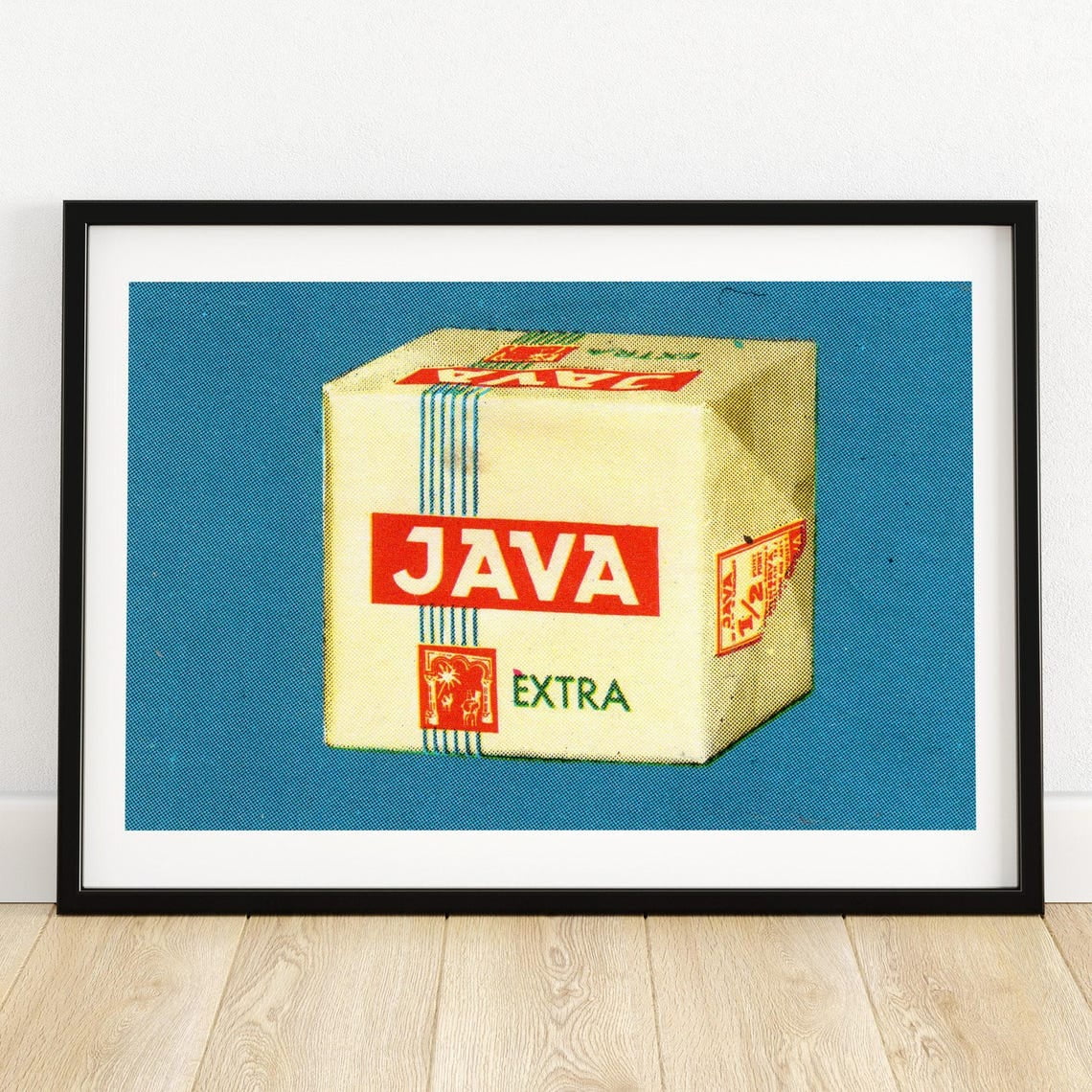 Java Extra Coffee Poster Art Mid-Century Advertising Print Vintage ...