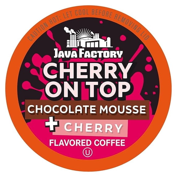 Java Factory Flavored Coffee Pods, Cherry On Top, Compatible with K Cup ...