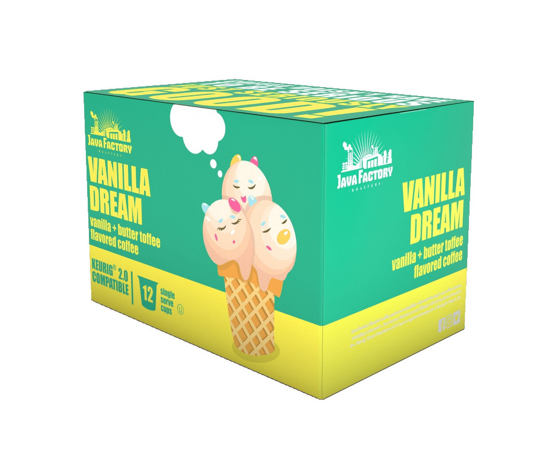 Java Factory Vanilla Dream Flavored Single Serve Coffee (for Keurig K ...
