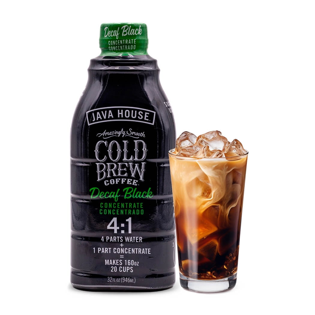 Java House Cold Brew Coffee Concentrate – Premium 100% Arabica Decaf ...