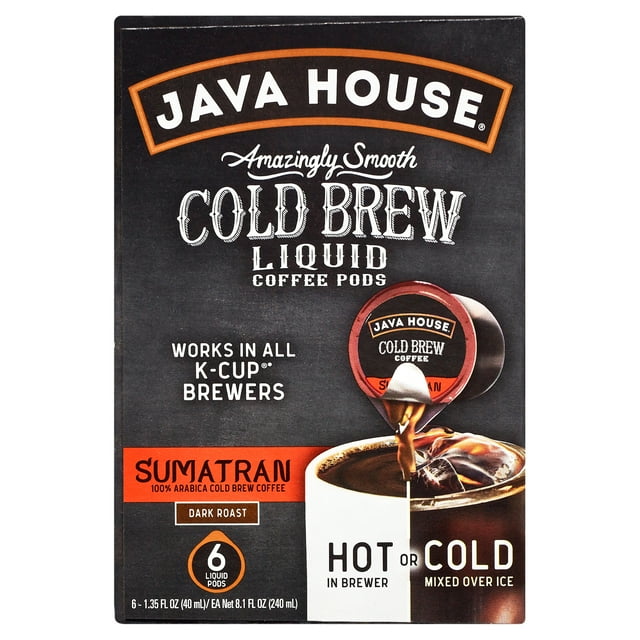 Java House Cold Brew Coffee Pods, Sumatran, 6 Count - Walmart.com
