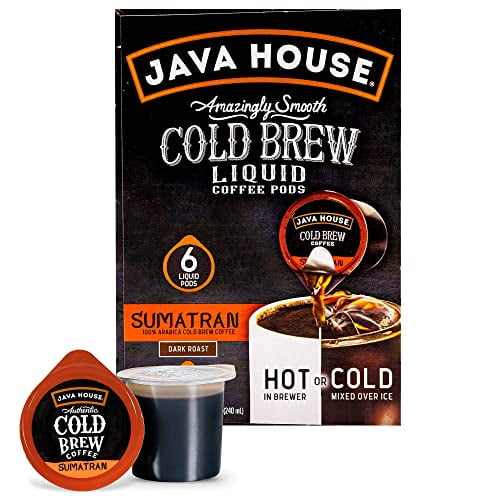 Java House Cold Brew Coffee, Sumatran Dark Roast Coffee Concentrate ...
