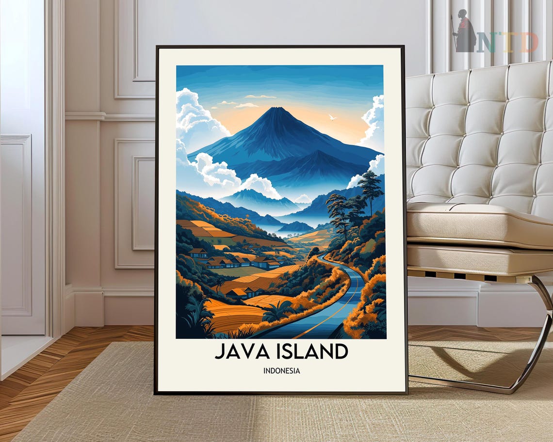 Java Island Poster, Java Islandjava Island Print, Java Island Photo ...