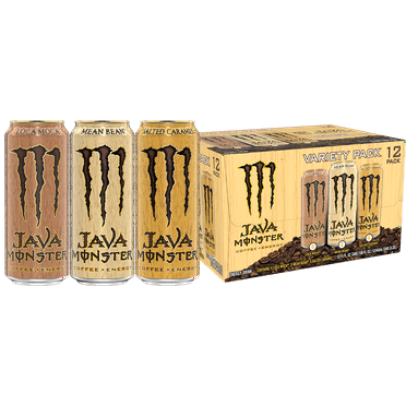 Bulk Pack - Java Monster Mean Bean, Coffee + Energy Drink, 15 fl oz (12 ...