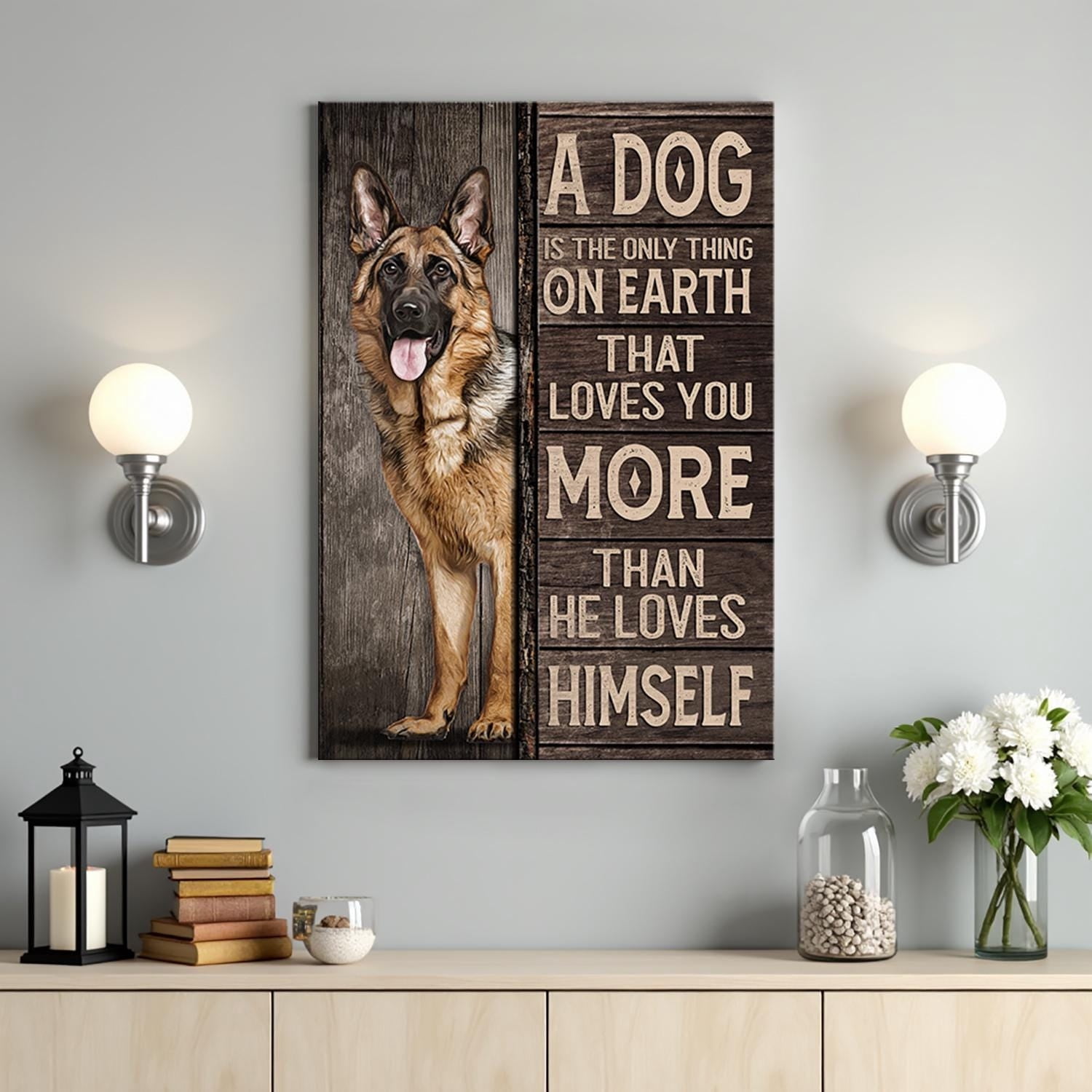 JavaC A dog loves you more than he loves himself, German Shepherd dog ...