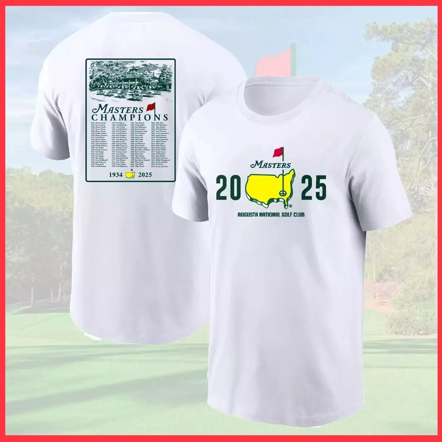 JavaC Augusta National Golf Club Tee - 2025 Masters Tournament Shirt S ...