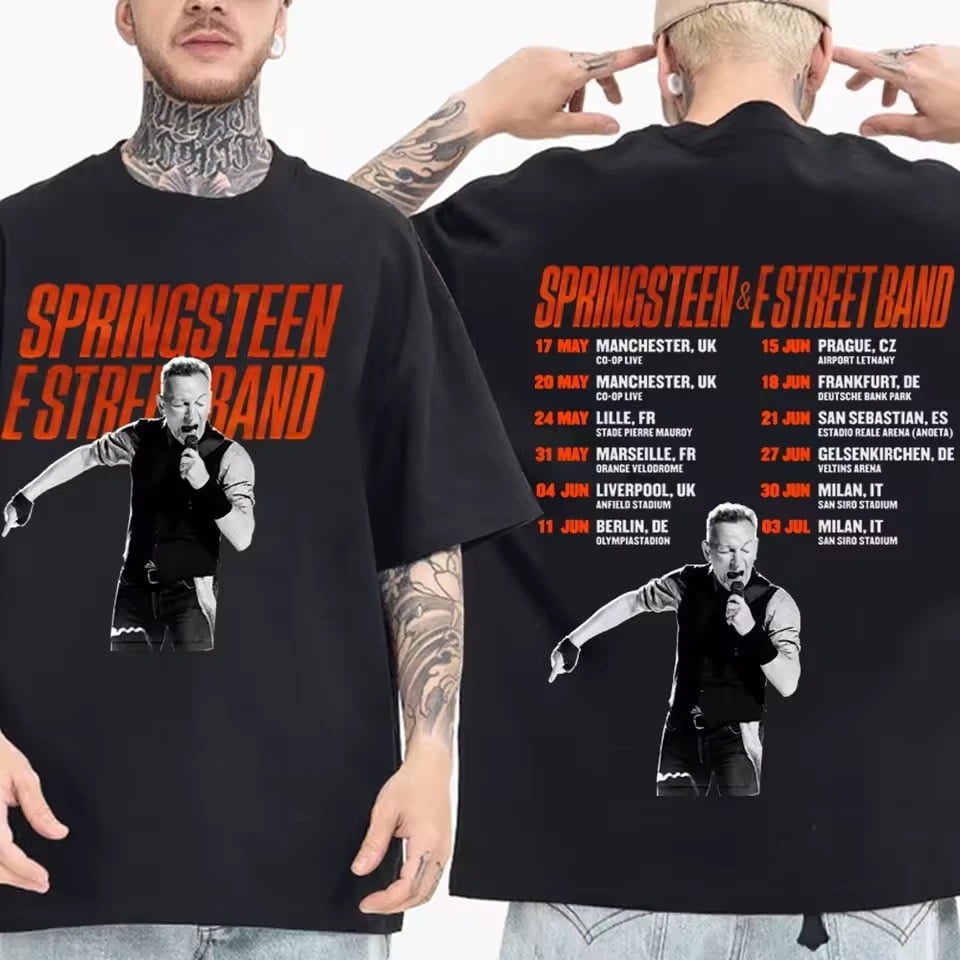 JavaC Bruce Springsteen and E Street 2025 Tour T-shirt Fan gift New Hot Shirt - Walmart.com