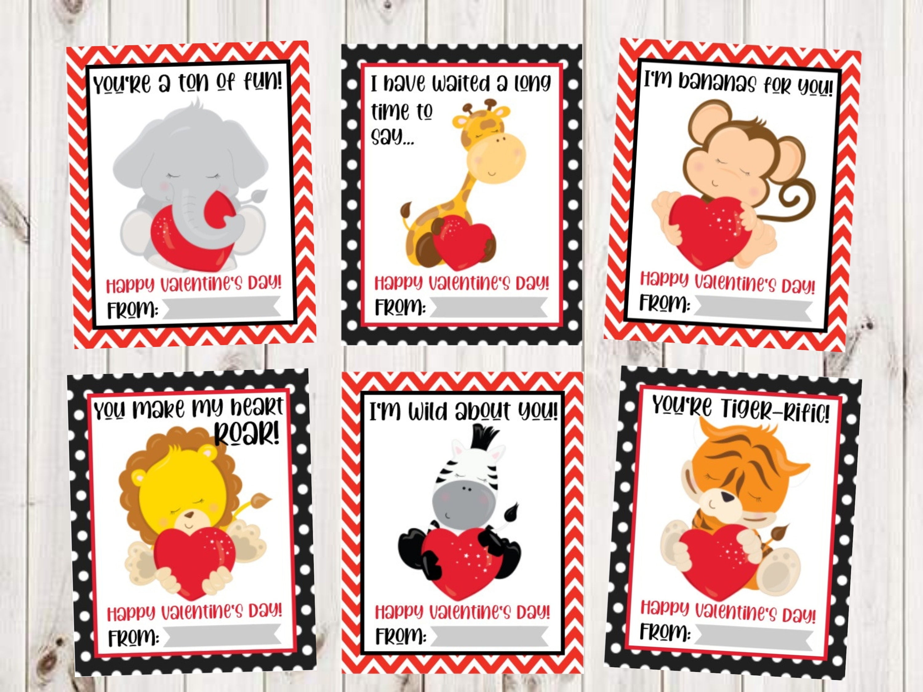 JavaC Printable Version - Safari Valentine Card Printable - Printable ...