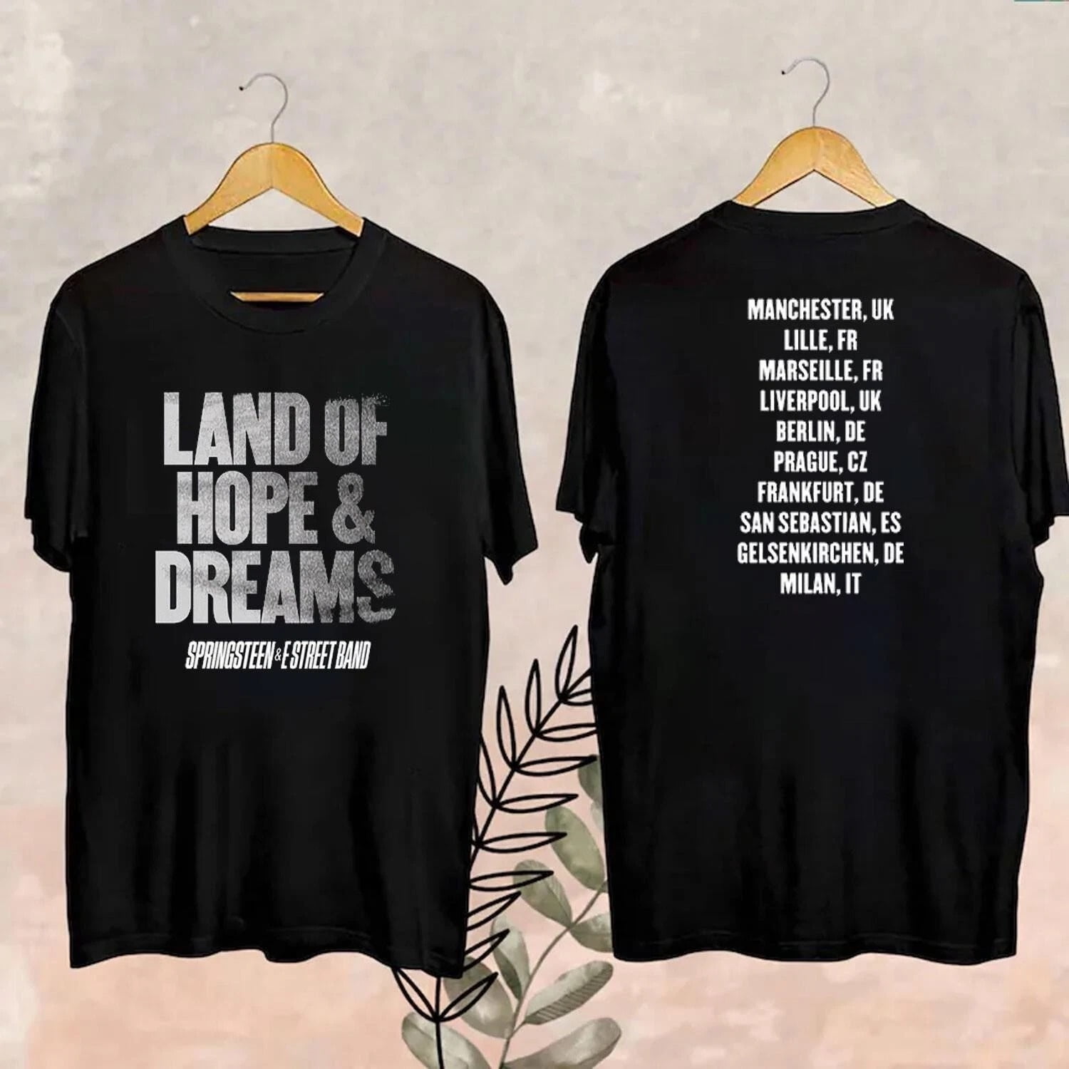 JavaC Springsteennnn The E Street Band 2025 Land Of Hopes Dreams Tour Tee Shirt Hot HOt ...