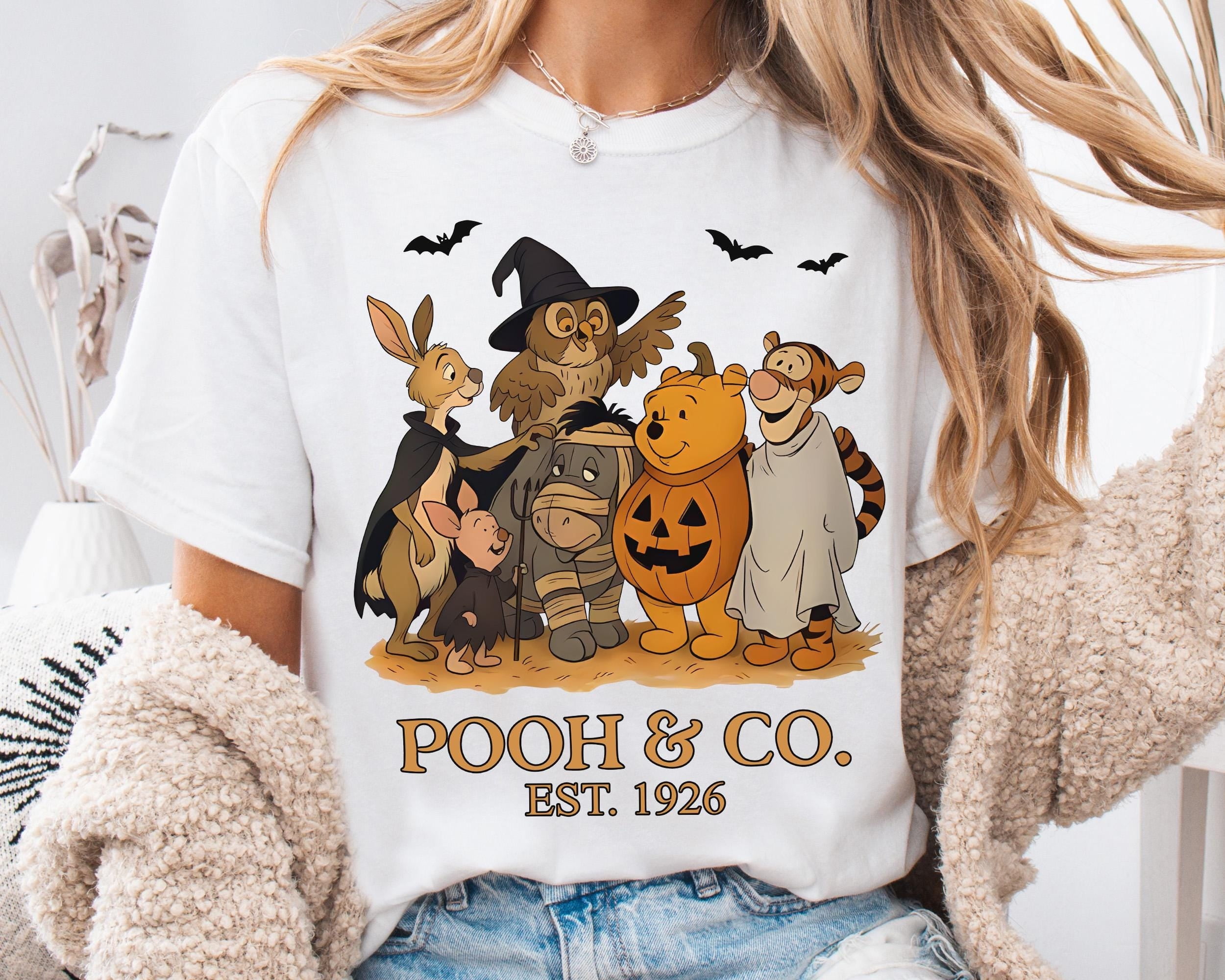 JavaC Vintage Disney Winnie The Pooh Halloween Shirt, Disney Pooh & Co ...