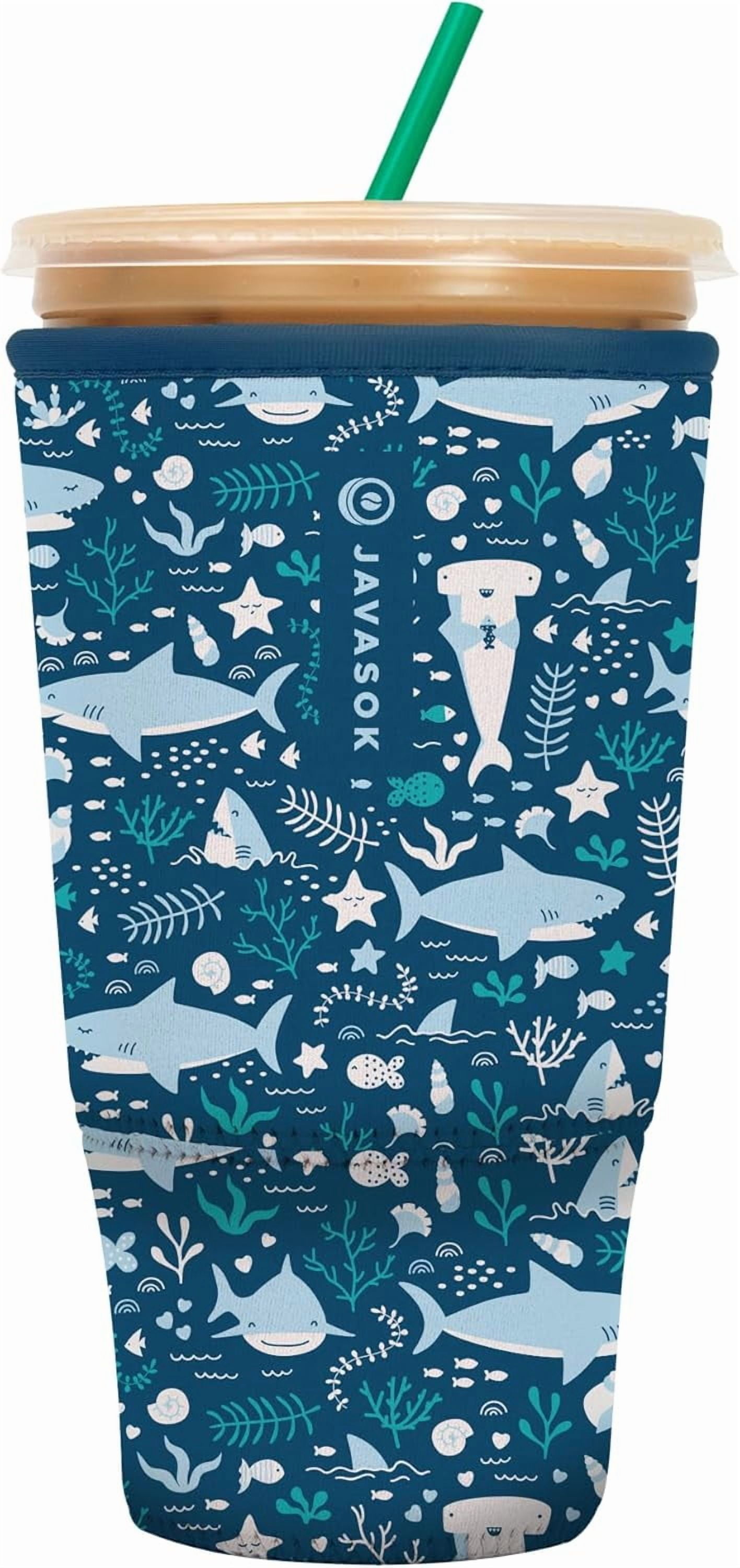 JavaSok Iced Coffee & Cold Soda Insulated Neoprene Cup Sleeve (Happy ...