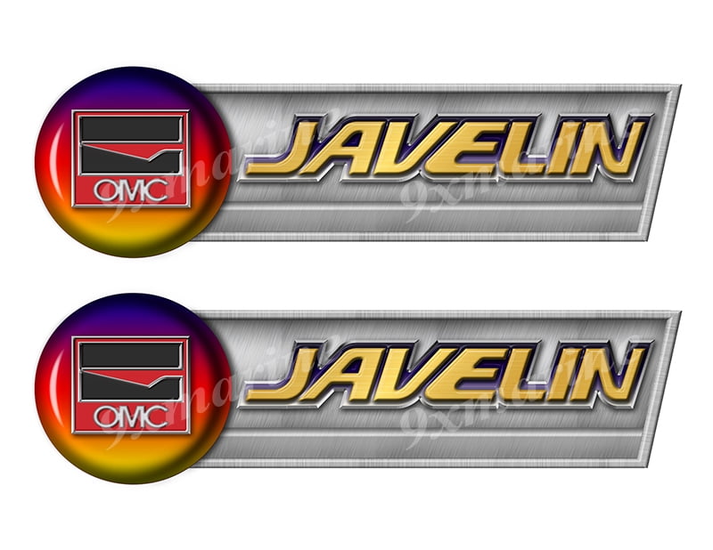 Javelin Retro Sticker set - 10"x3". Remastered Name Plate - Walmart.com