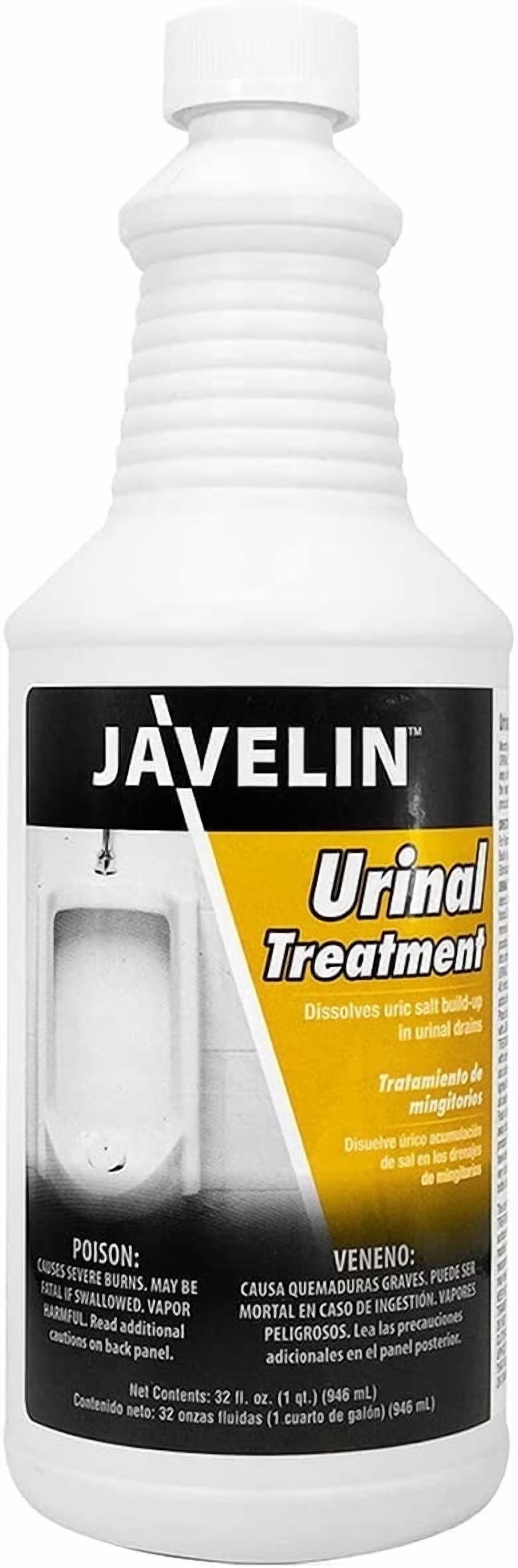 Javelin Urinal Treatment, 32 Fl Oz, Dissolves Uric Salt Buildup ...