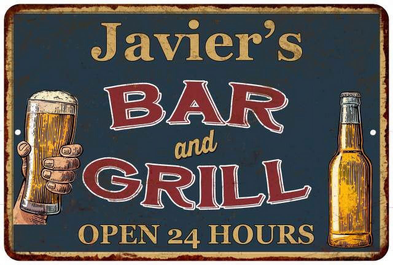 Javier's Green Bar and Grill Sign 8 x 12 High Gloss Metal 208120044445 ...