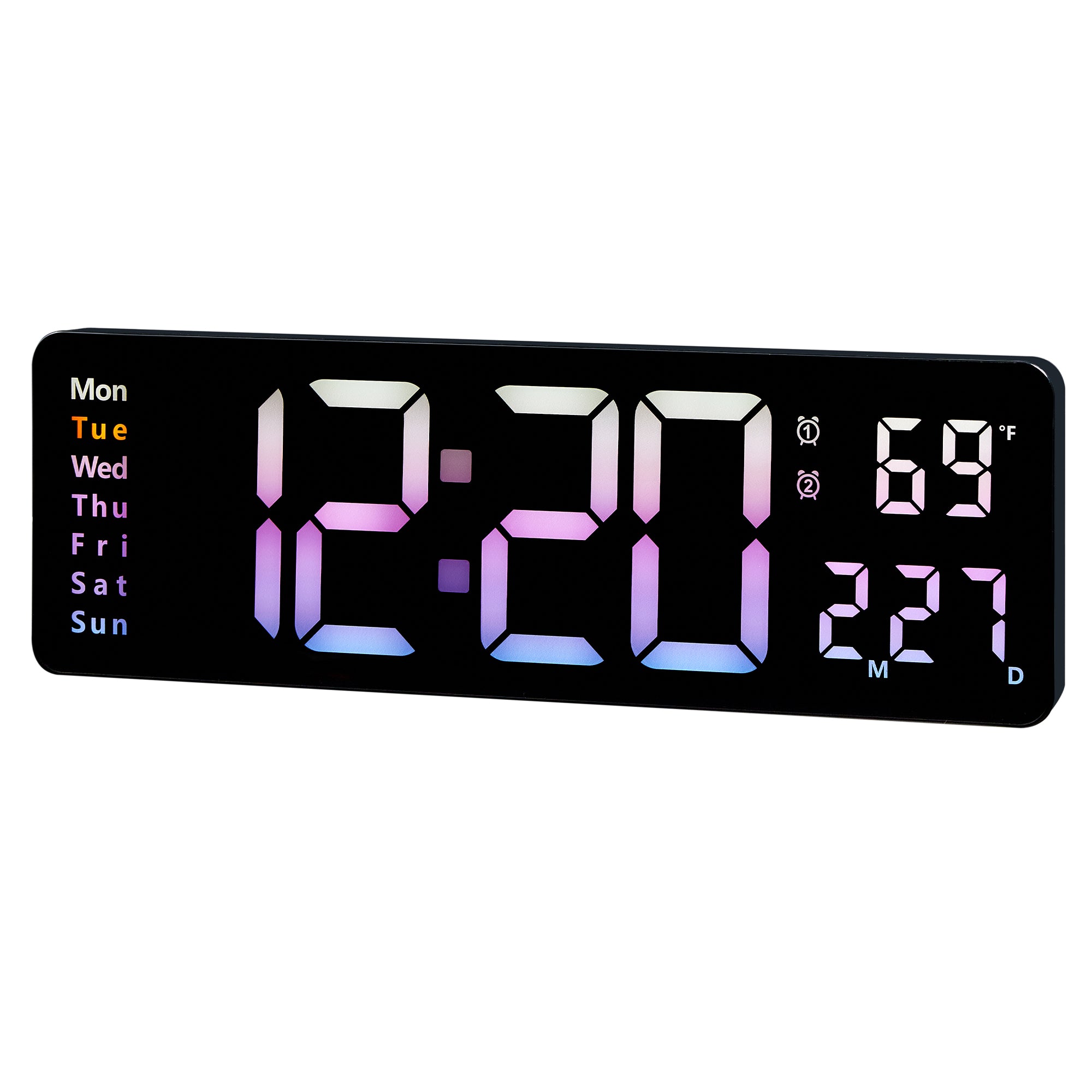Javlergo Digital Alarm Clock, Electronic Desktop/Wall-mounted Clock ...
