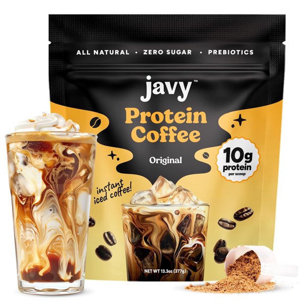 Javvy Original Protein Coffee - Premium Whey Protein & Instant Iced ...