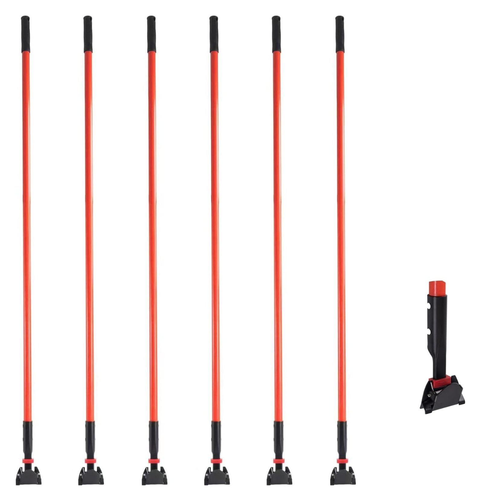 Jaw Clamp Mop Handle, Snap-On Fiberglass Dust Mop Handle for Floor ...