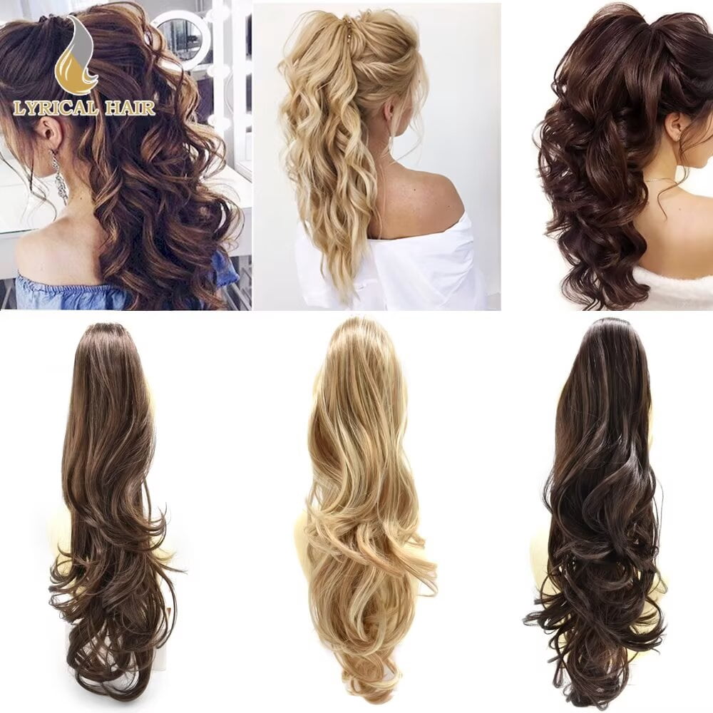 Jaw Claw Ponytail Thick Clip In Ponytails Hair Piece Hair Extension As ...