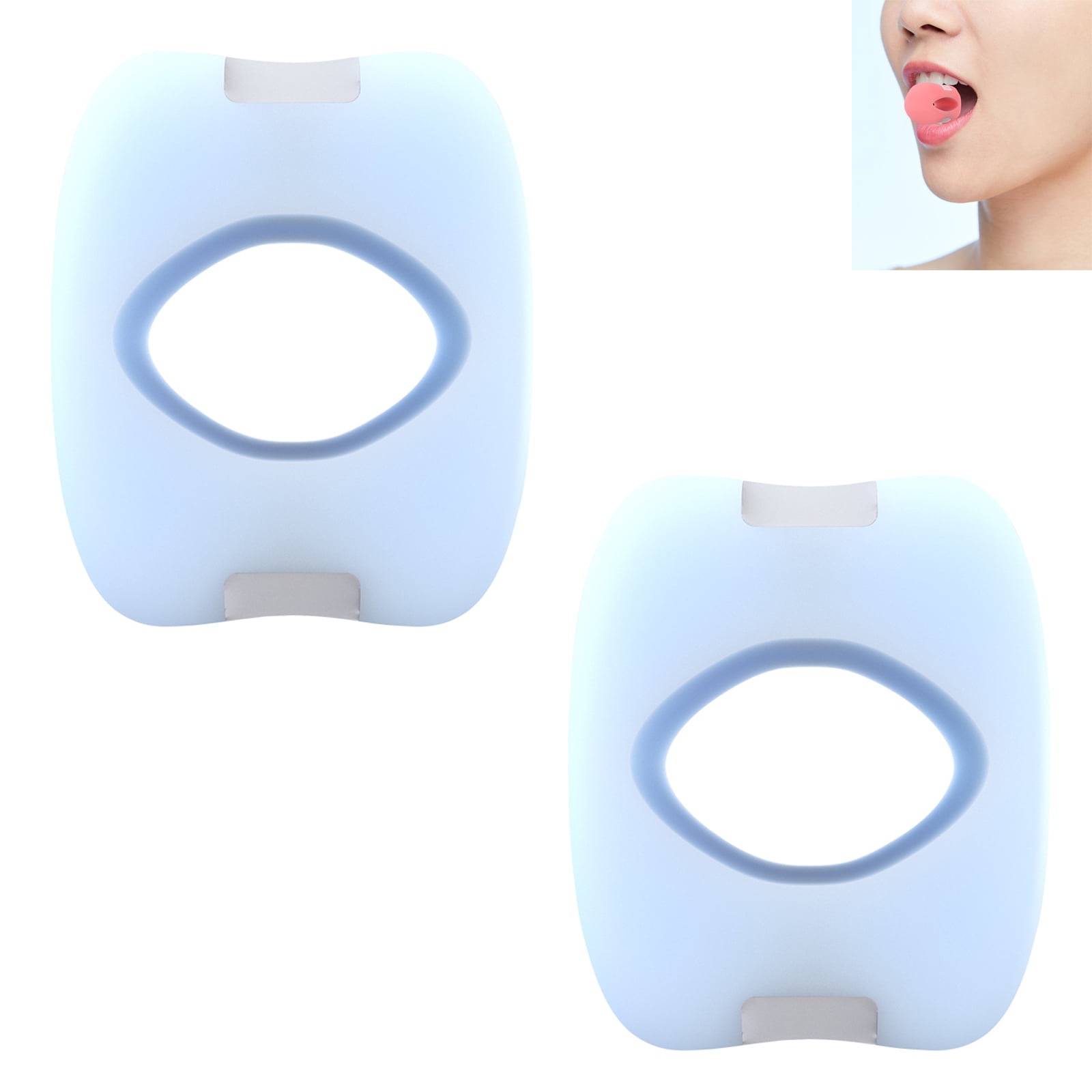 Jaw Exerciser for Men & Women- 2 Piece Silicone Jawline Exerciser Set ...