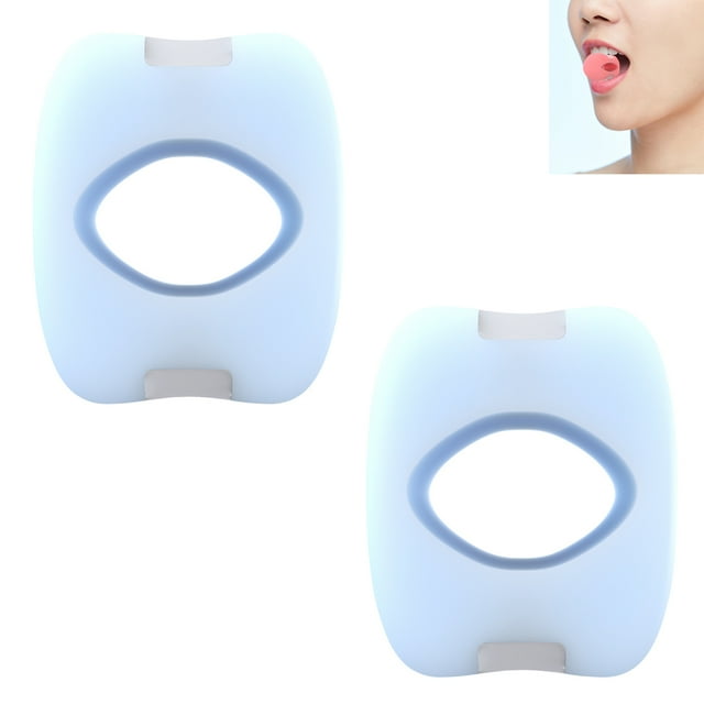 Jaw Exerciser for Men & Women- 2 Piece Silicone Jawline Exerciser Set ...
