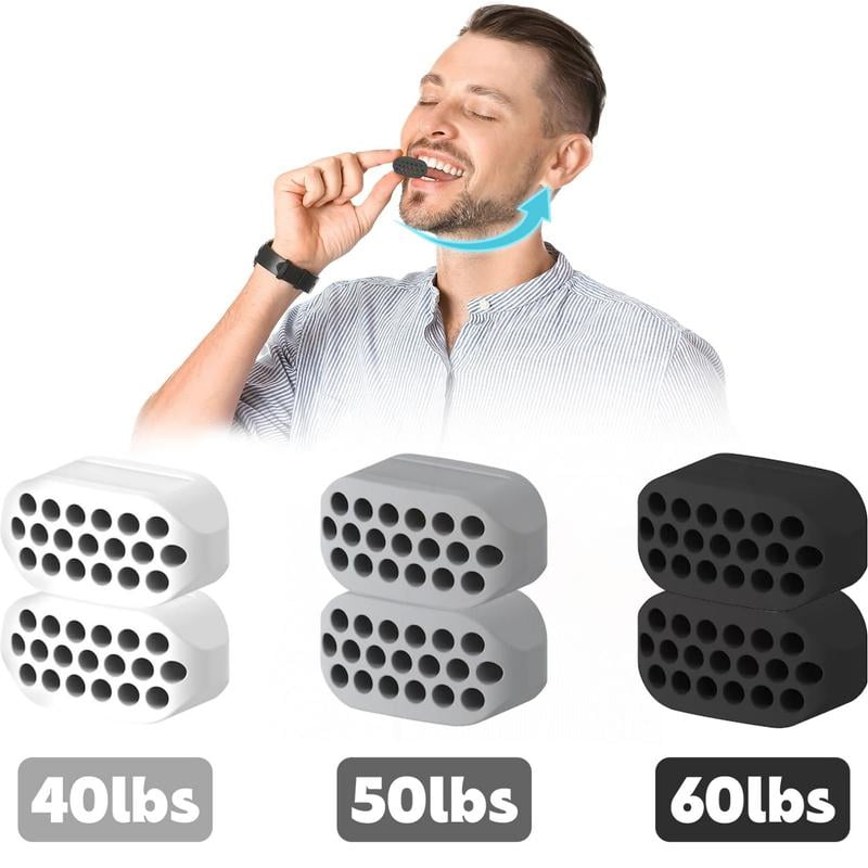 Jaw Exerciser for Men & Women, 3 Resistance Levels, 6Pack Silicone ...