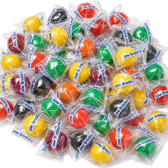 Jawbreakers Assorted Candy 2 lb Bag – Cherry Lemon Lime Orange Grape ...