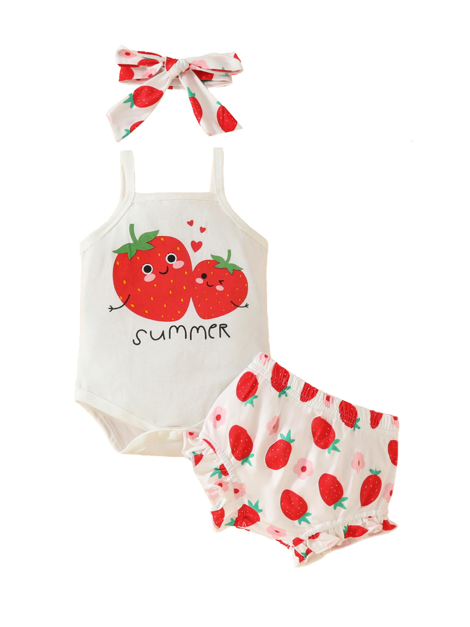 PL Baby by Petit Lem Baby Girl Peplum Top, Shorts, Bodysuit & Headband ...