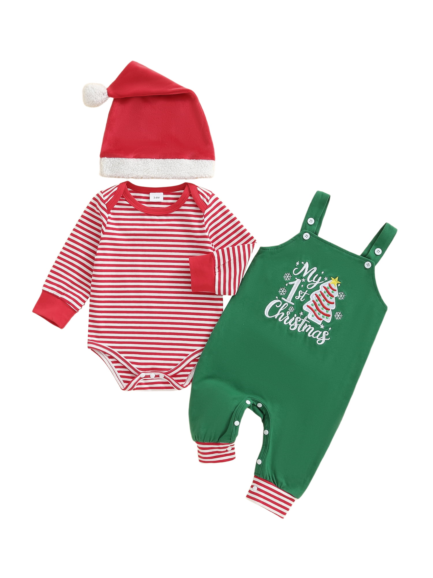 Jaweiwi Baby Toddler Boy Christmas Clothes Set 3 6 12 18 Months Stripe ...