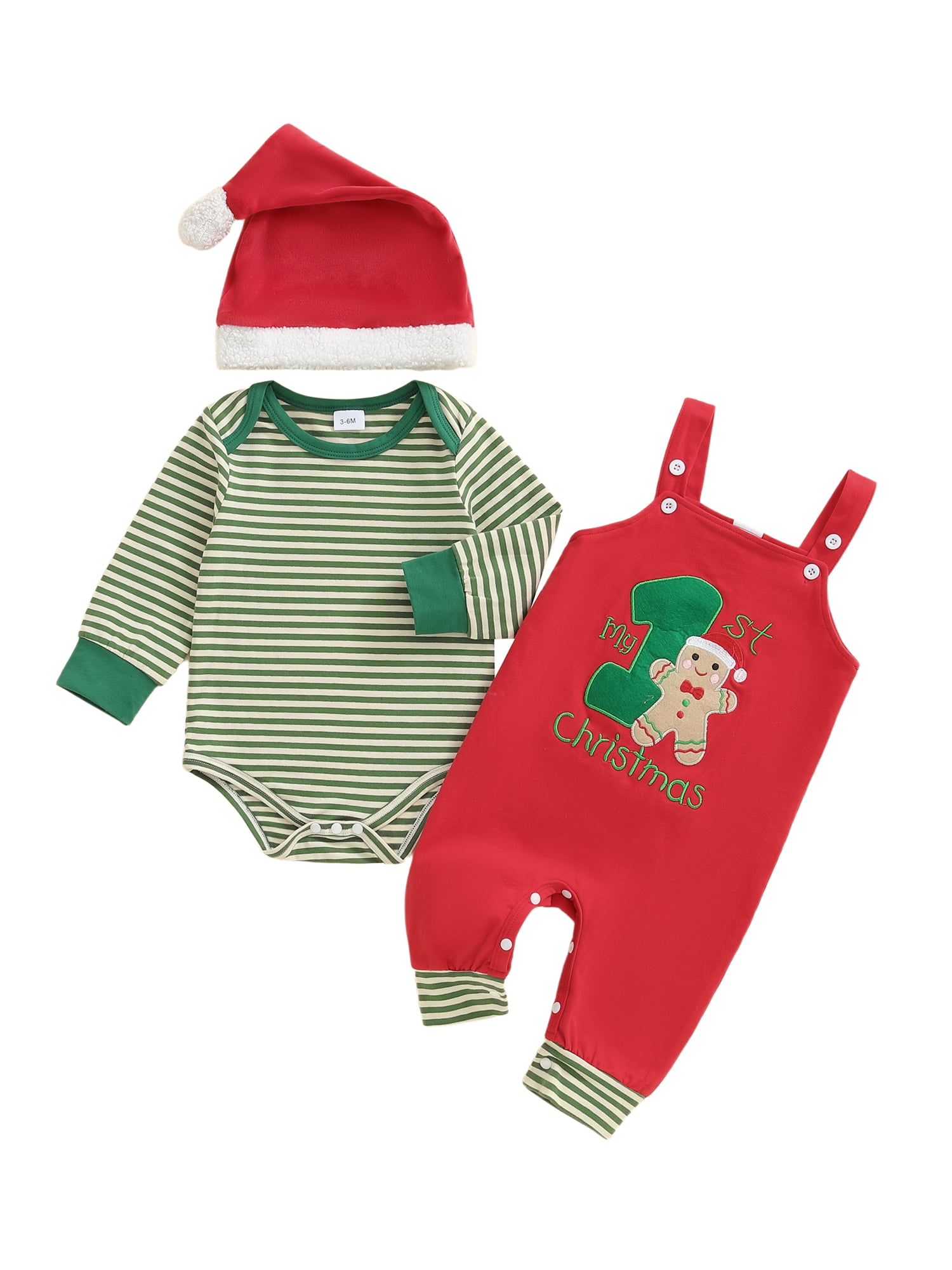 Jaweiwi Baby Toddler Boy Christmas Clothes Set 3 6 12 18 Months Stripe ...