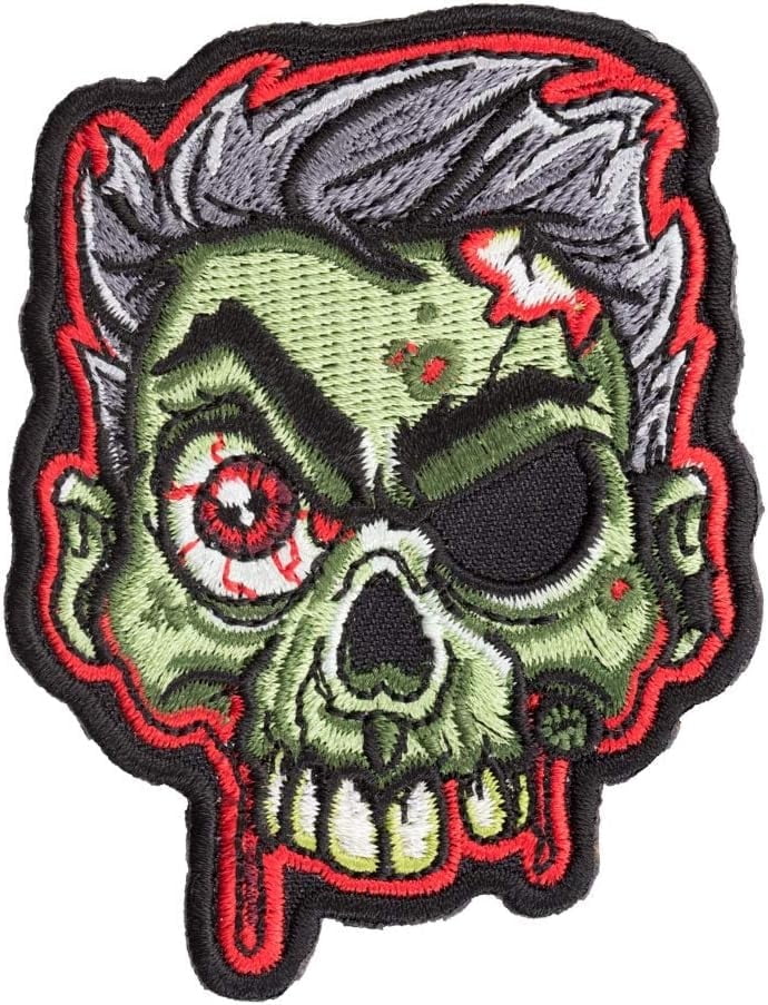 Jawless One Eyed Zombie Patch, Scary Zombie Patches - Walmart.com