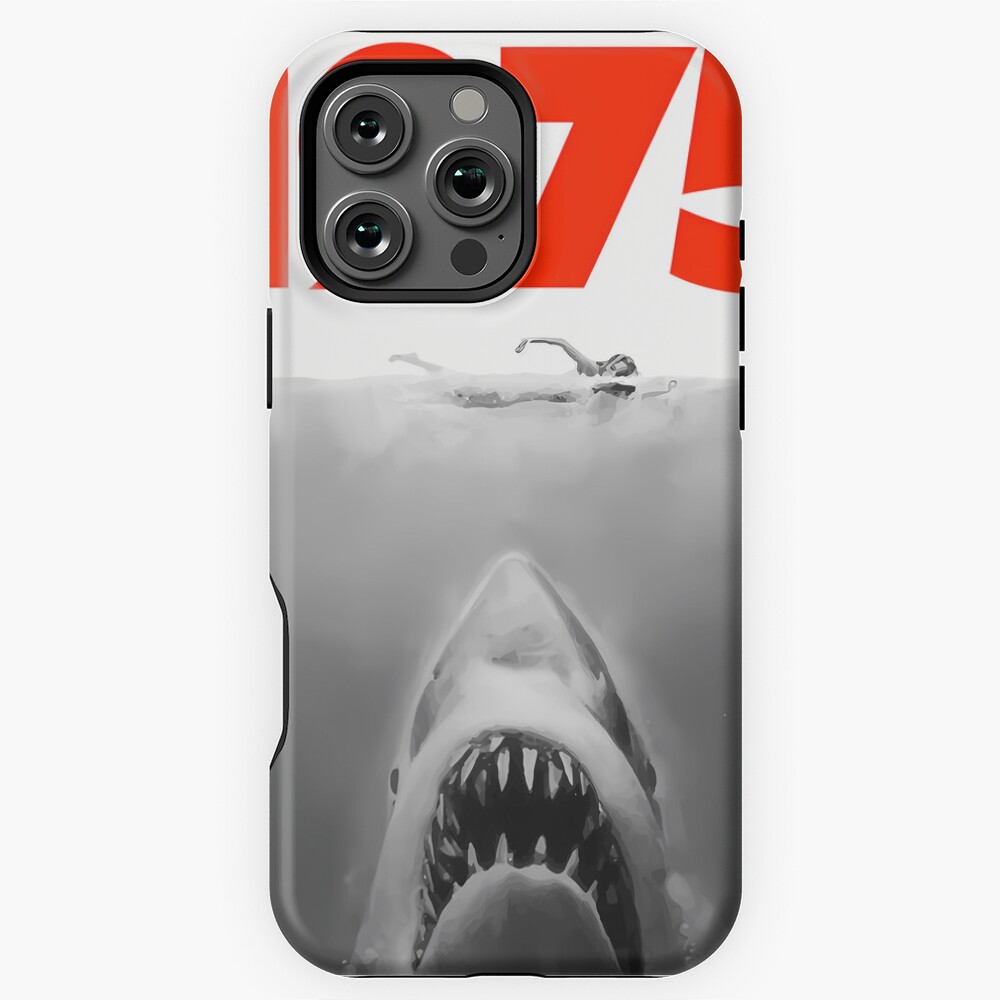 Jaws 1975 Fan Art Phone Case for iPhone 16 15 14 13 12 11 Pro Max ...