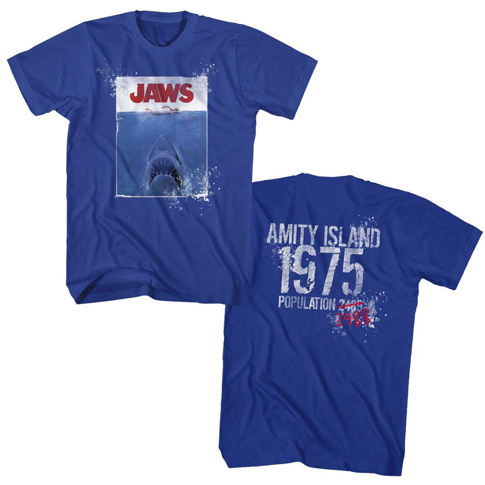 Jaws 1975 Royal Adult T-Shirt - Walmart.com