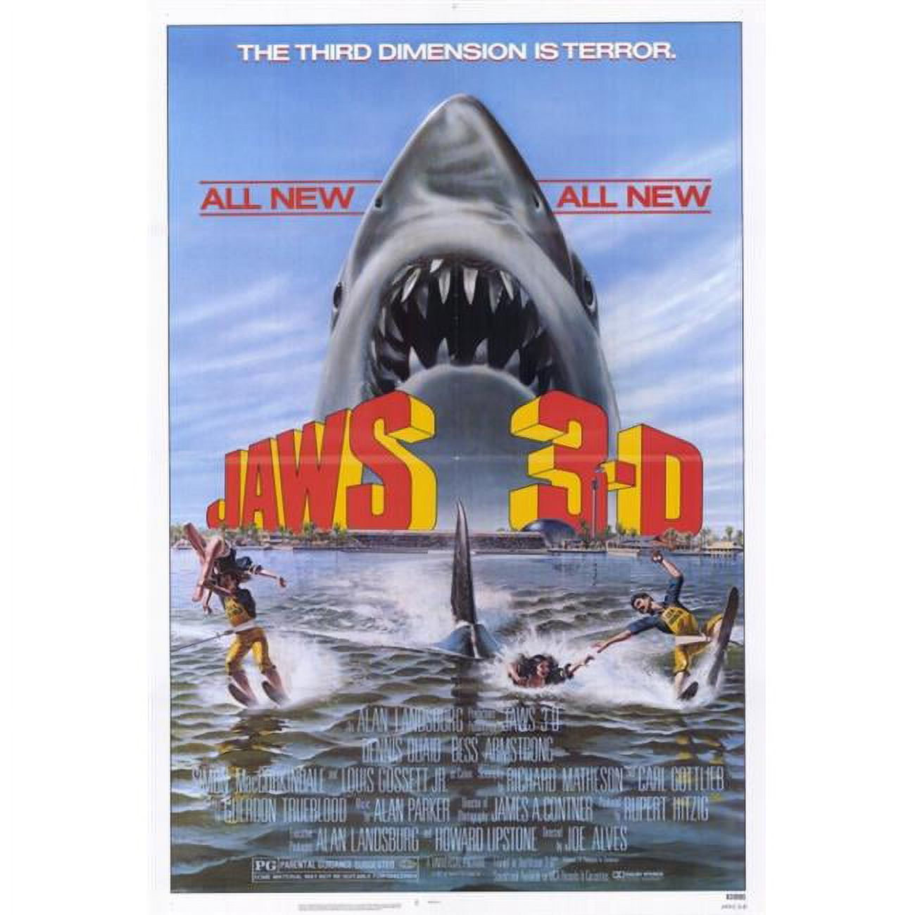Jaws 3 Movie Poster - 27 x 40 in. - Walmart.com