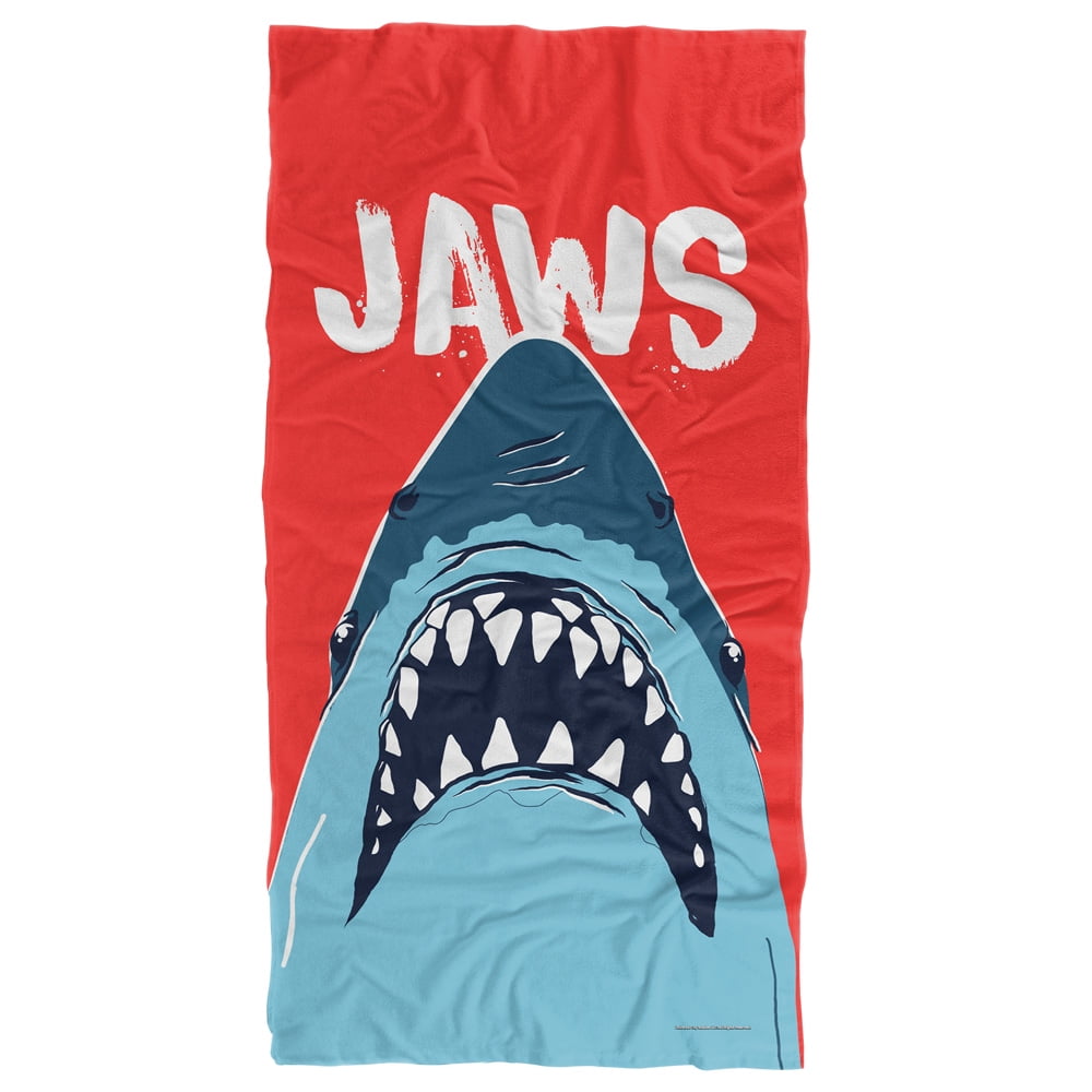 Jaws, 30"x60" Jaws Illustrated Beach Towel - Walmart.com