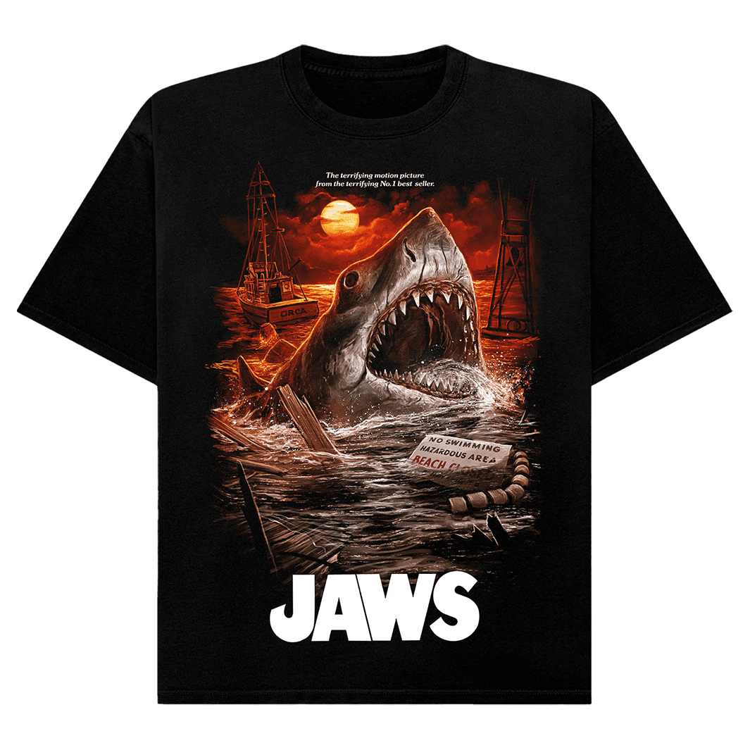 "Jaws 50 Year Movie Vintage Shirt, Classic Movie Signatures Thank You ...