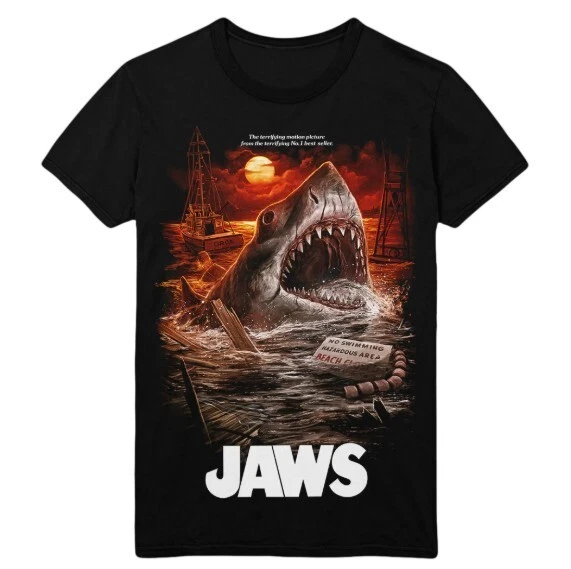 Jaws 50th Anniversary 1975-2025 Movie T-Shirt Full Sizes BM426 ...