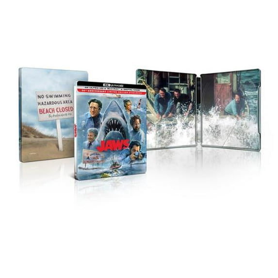 SDS Jaws 50th Anniversary Steelbook 4K Ultra HD Blu-ray Digital Copy ...
