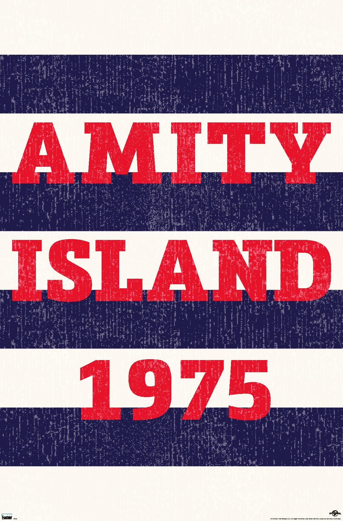 Jaws - Amity Island 1975 Wall Poster, 22.375" x 34" - Walmart.com